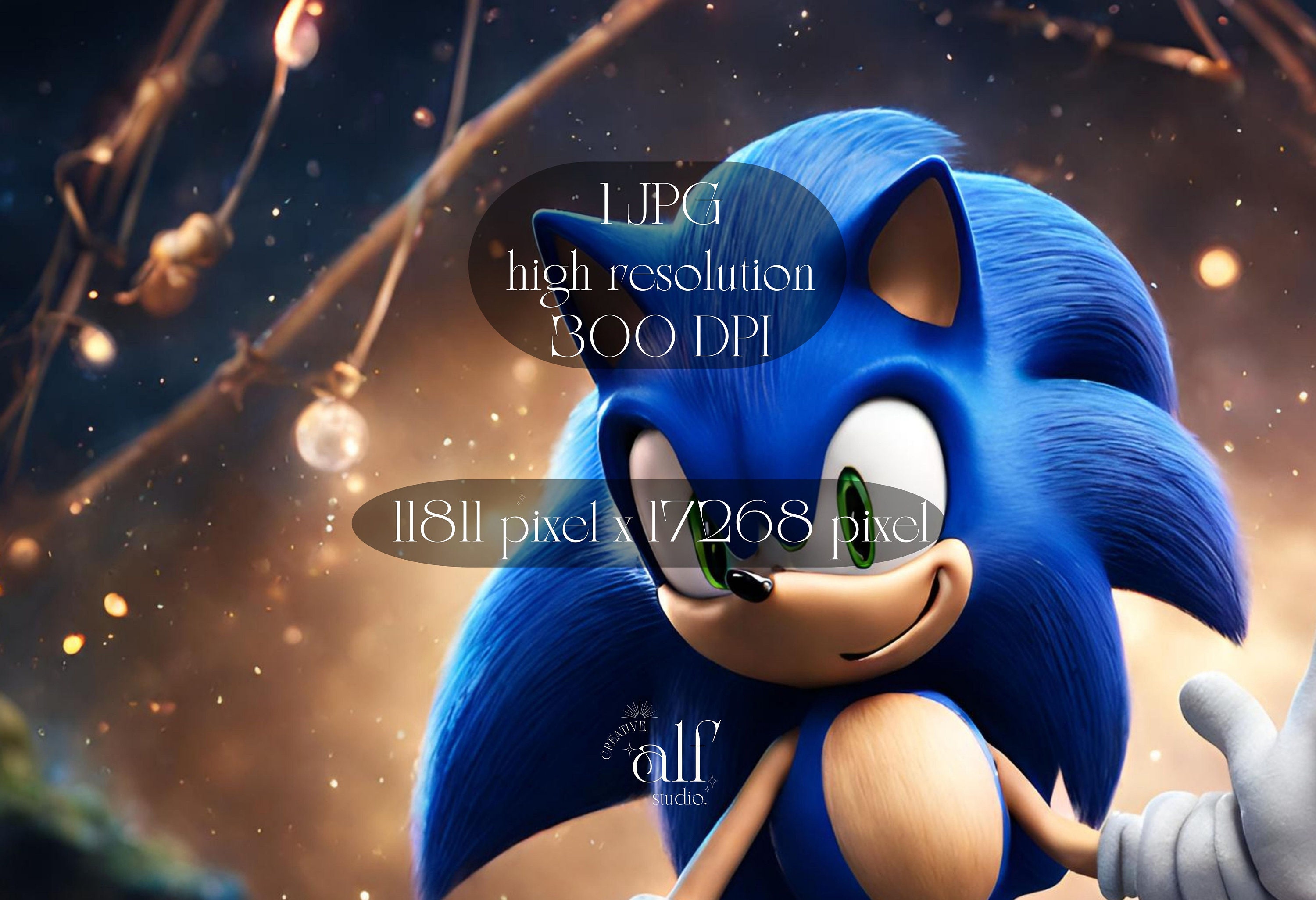 50 Sonic Digital Backdrops: Adventure Studio Decor (digital Download ...