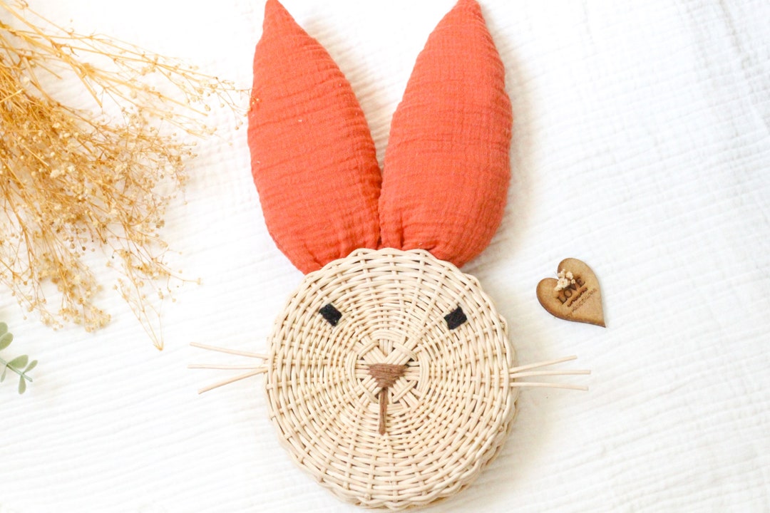 Rattan Natural Toys ,rattan Animal Head ,rattan Rabbit , Animal Wall ...