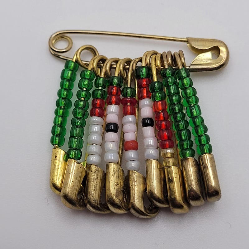 Beaded Safety Pin - Etsy