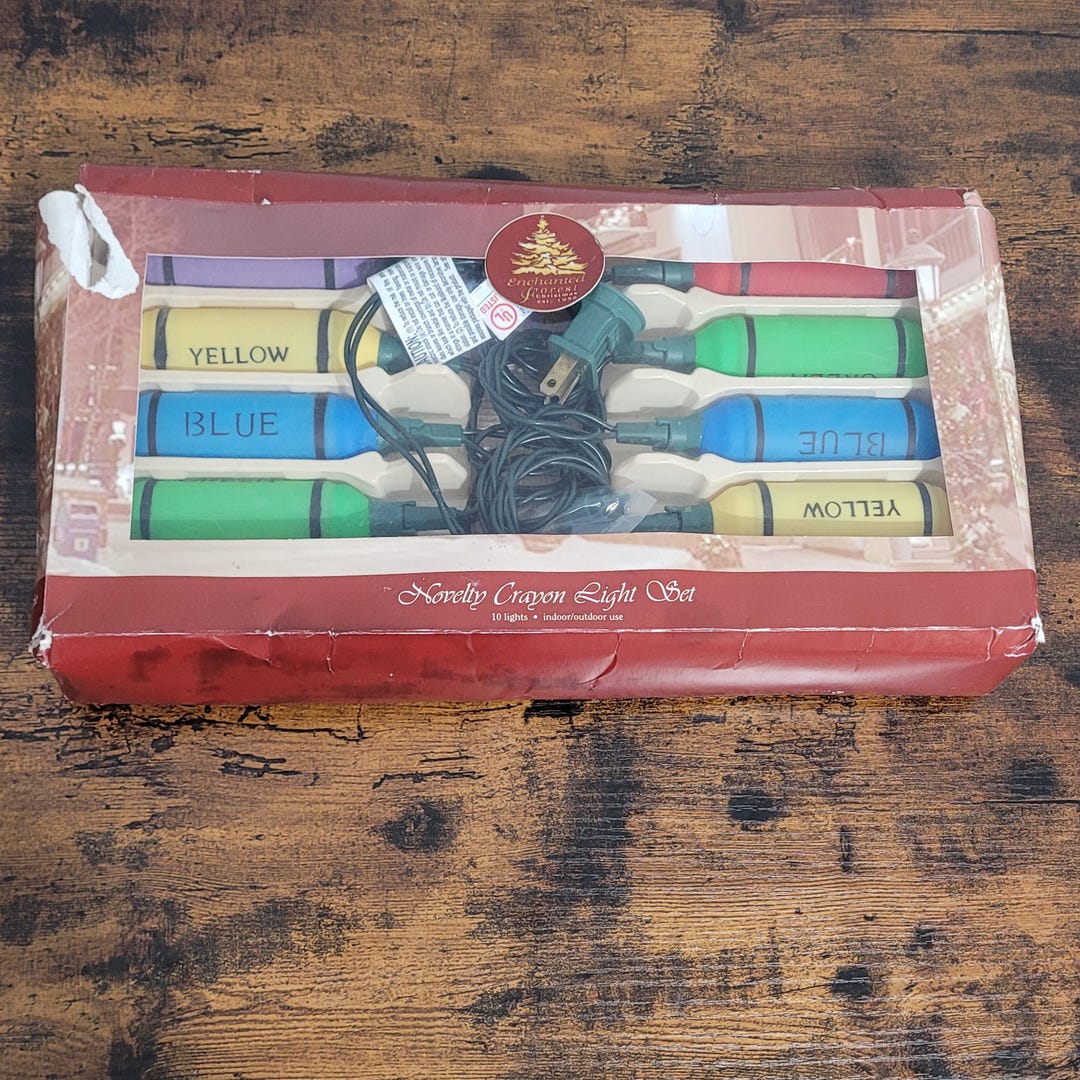 Enchanted Forest Novelty Crayon Light Set 10 Lights Indoor Outdoor - Etsy