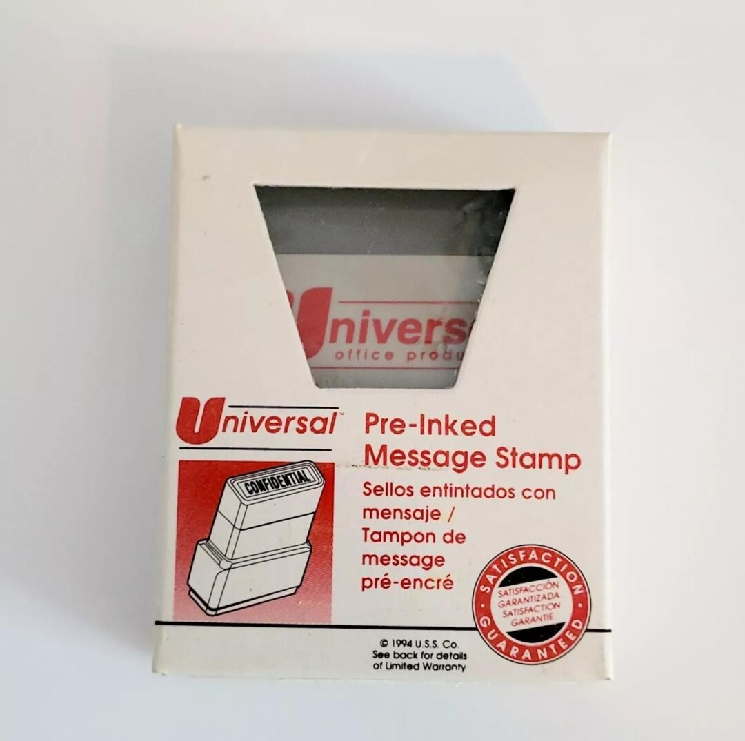 NOS 1994 Universal Pre Inked Stamp Past Due - Etsy