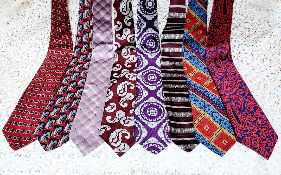 Vintage Men's Neckties Retro MCM Rockabilly Suit Dress Fashion - Etsy