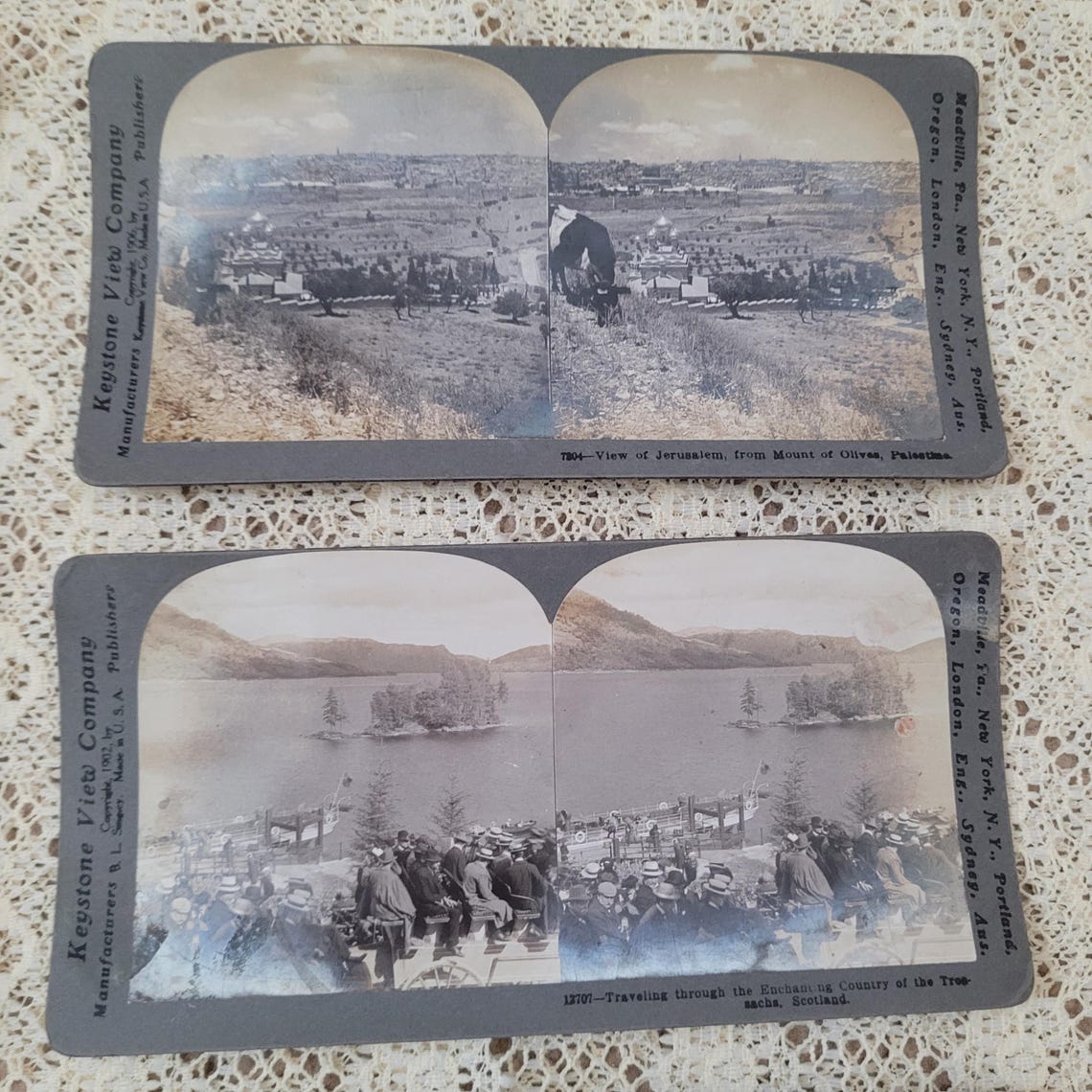 Vintage Stereograph Stereo View Stereoscope Cards Black White Keystone ...