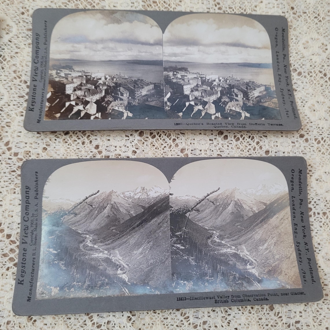 Vintage Stereograph Stereo View Stereoscope Cards Black White Keystone ...
