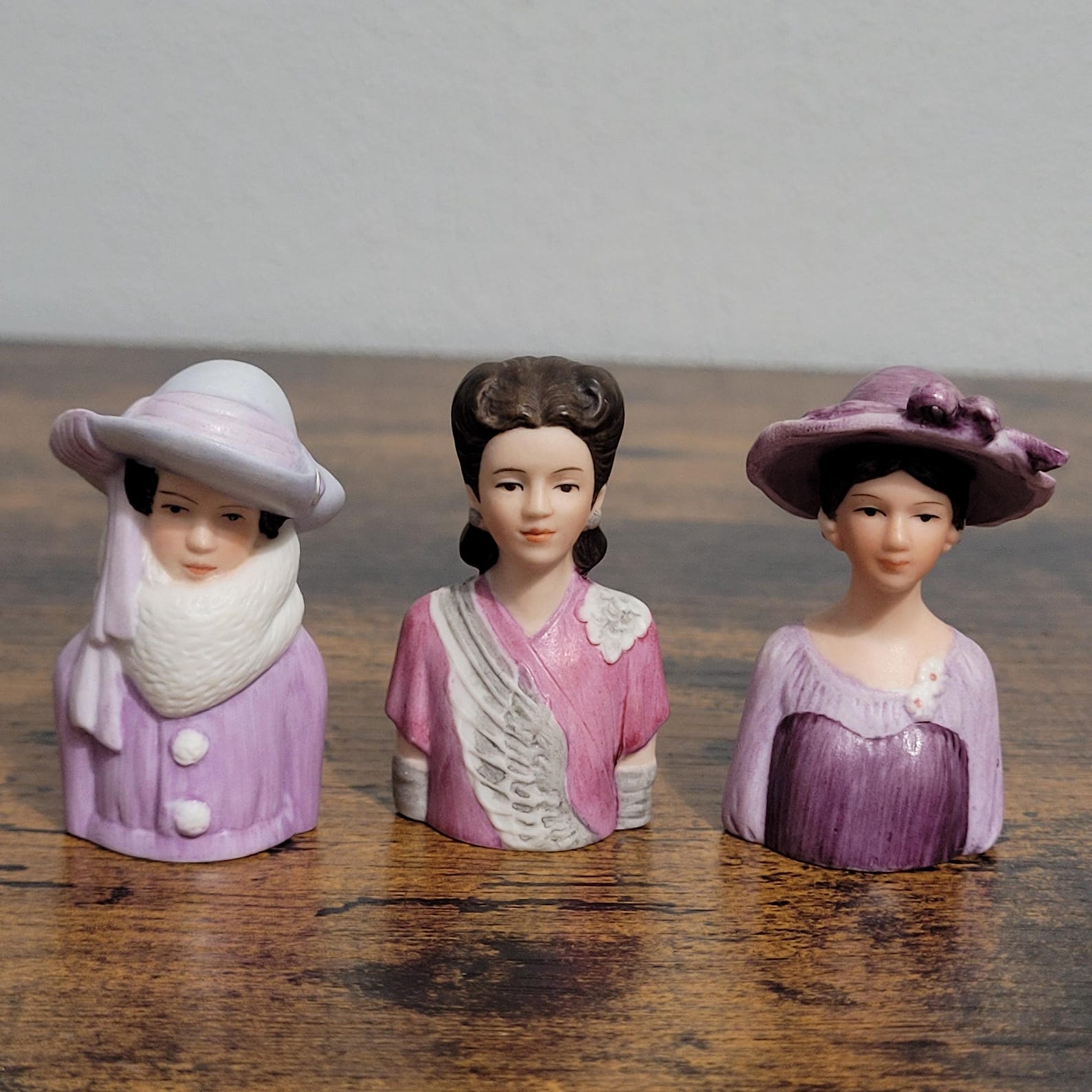 Vintage Avon Ladies of Fashion Ceramic Thimbles 1980s Set of 3 - Etsy