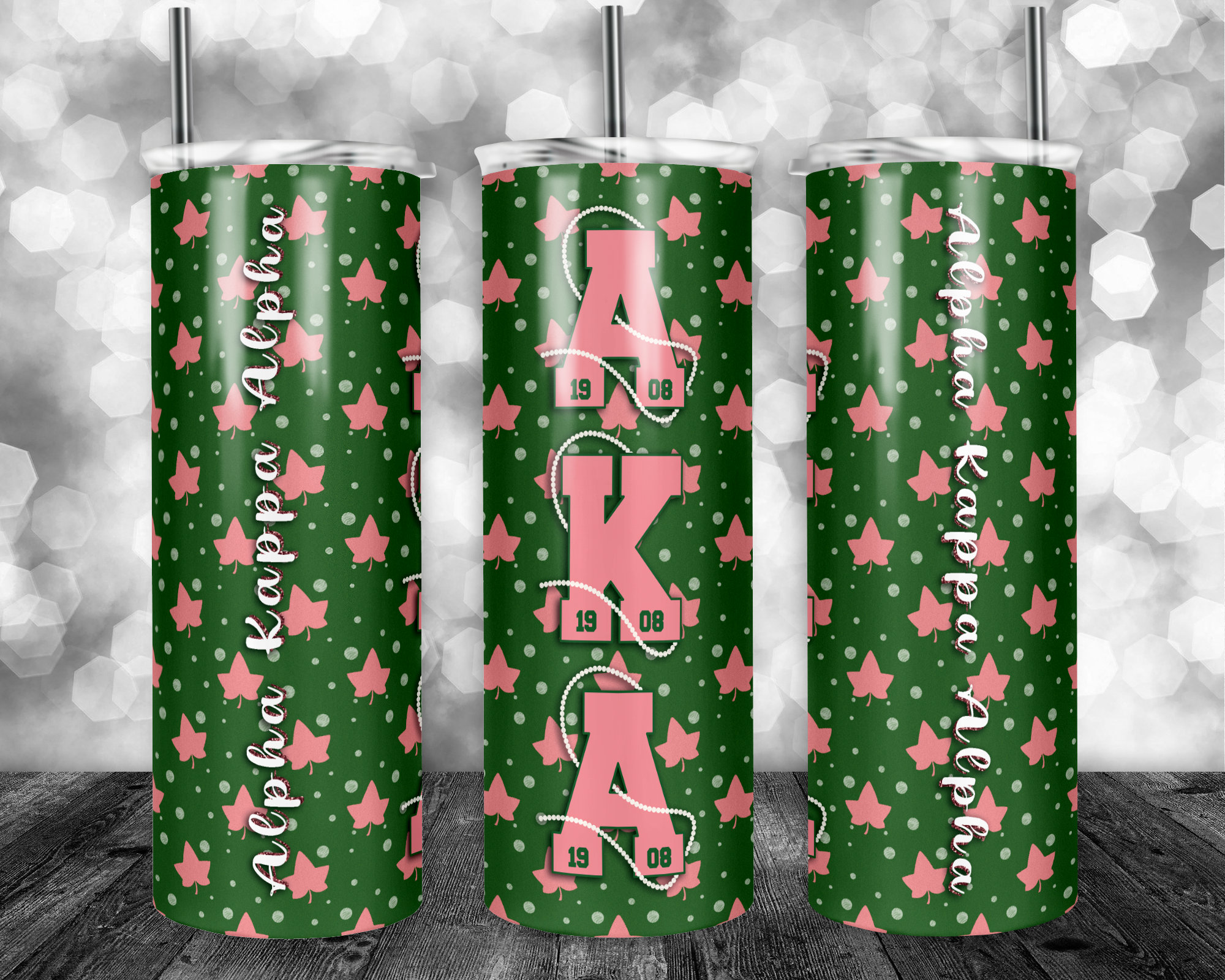 Alpha Kappa Alpha Sorority Tumbler Wrap 20oz 30oz Skinny - Etsy