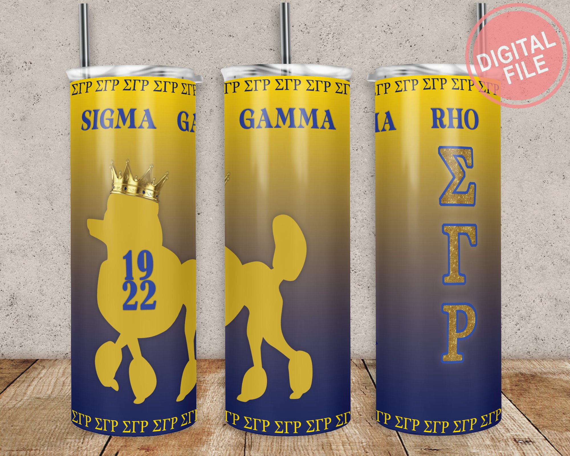 Sigma Gamma Rho Tumbler Wrap 20oz 30oz Skinny Tumbler Wrap - Etsy