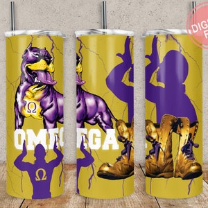 Omega Psi Phi Tumbler Wrap: Gold Boots Design (digital Download) - Etsy