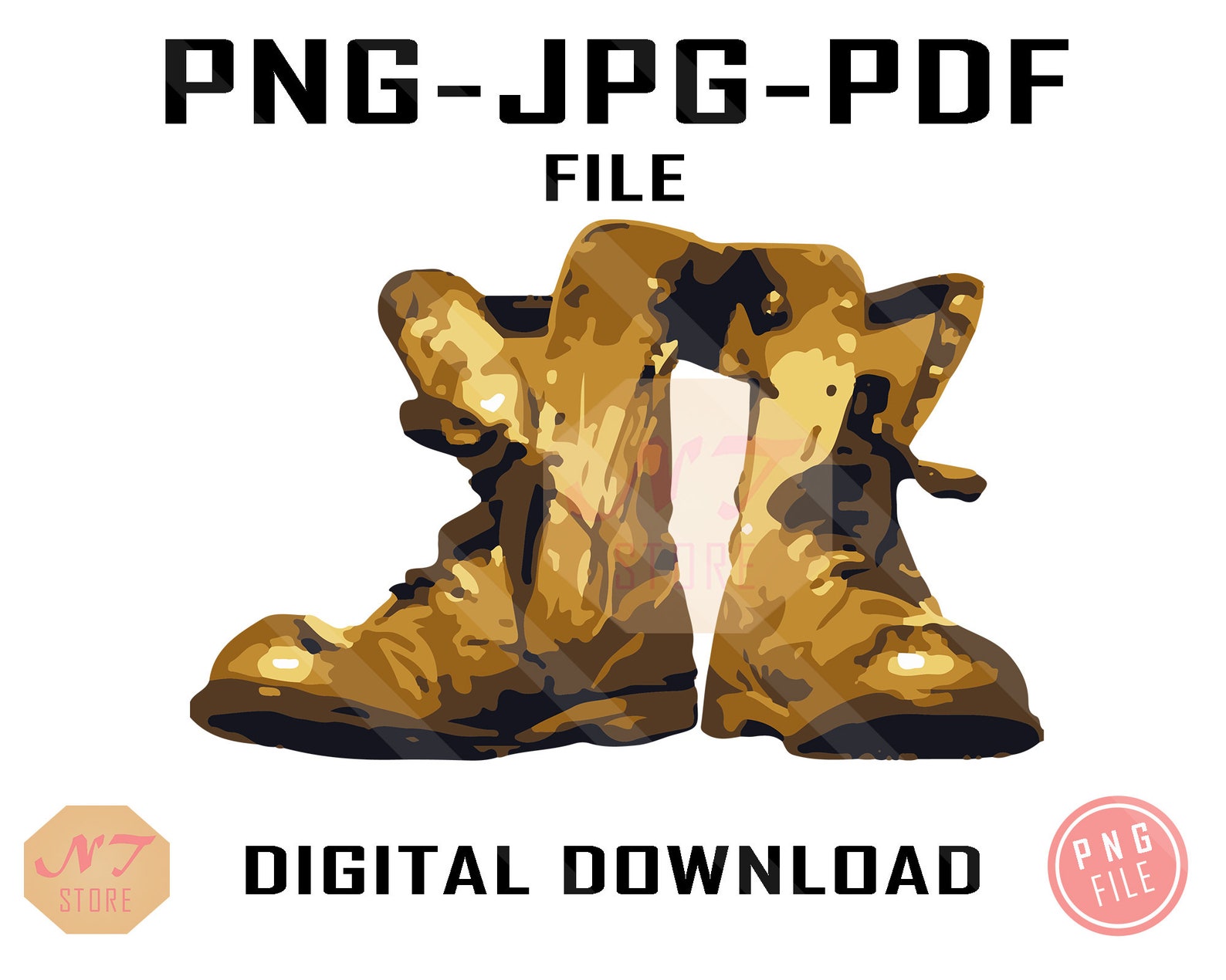 Omega Psi Phi Gold Boot PNG Digital Download - Etsy