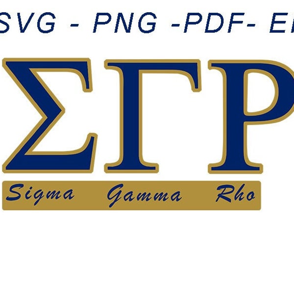 Sigma Gamma Rho Svg - Etsy