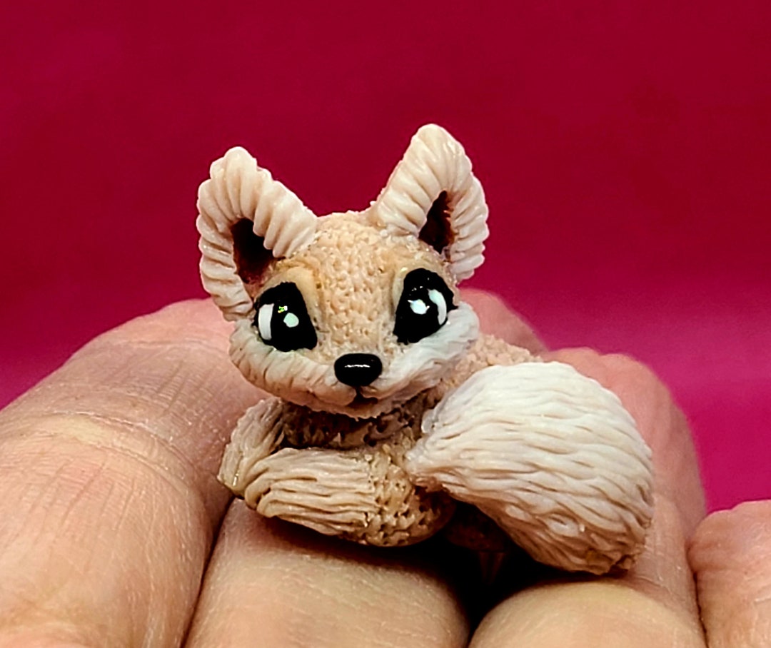 Fox Mini Mold Arctic Fox Mold Silicone Mold for Plastic 3d Mold Mold ...