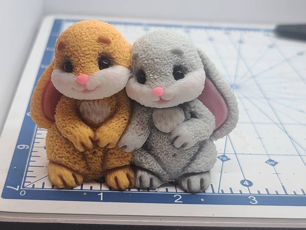 Best Friends Rabbits Mold Rabbit Soap Mold Easter Bunny Mold - Etsy