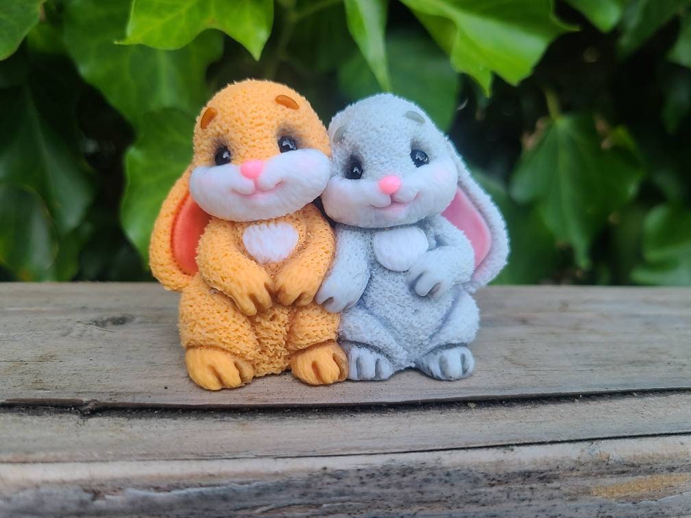 Best Friends Rabbits Mold Rabbit Soap Mold Easter Bunny Mold - Etsy