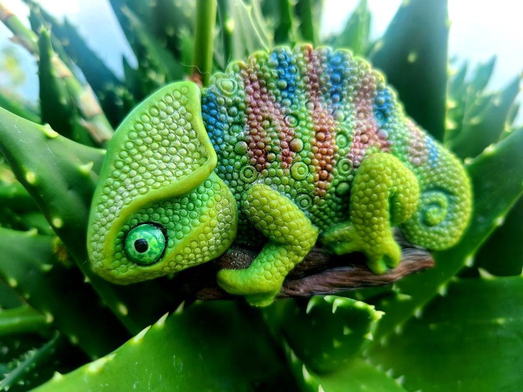 Chameleon Mold Lizard Silicone Mold Yard Decor Mold 3d Silicone Mold ...