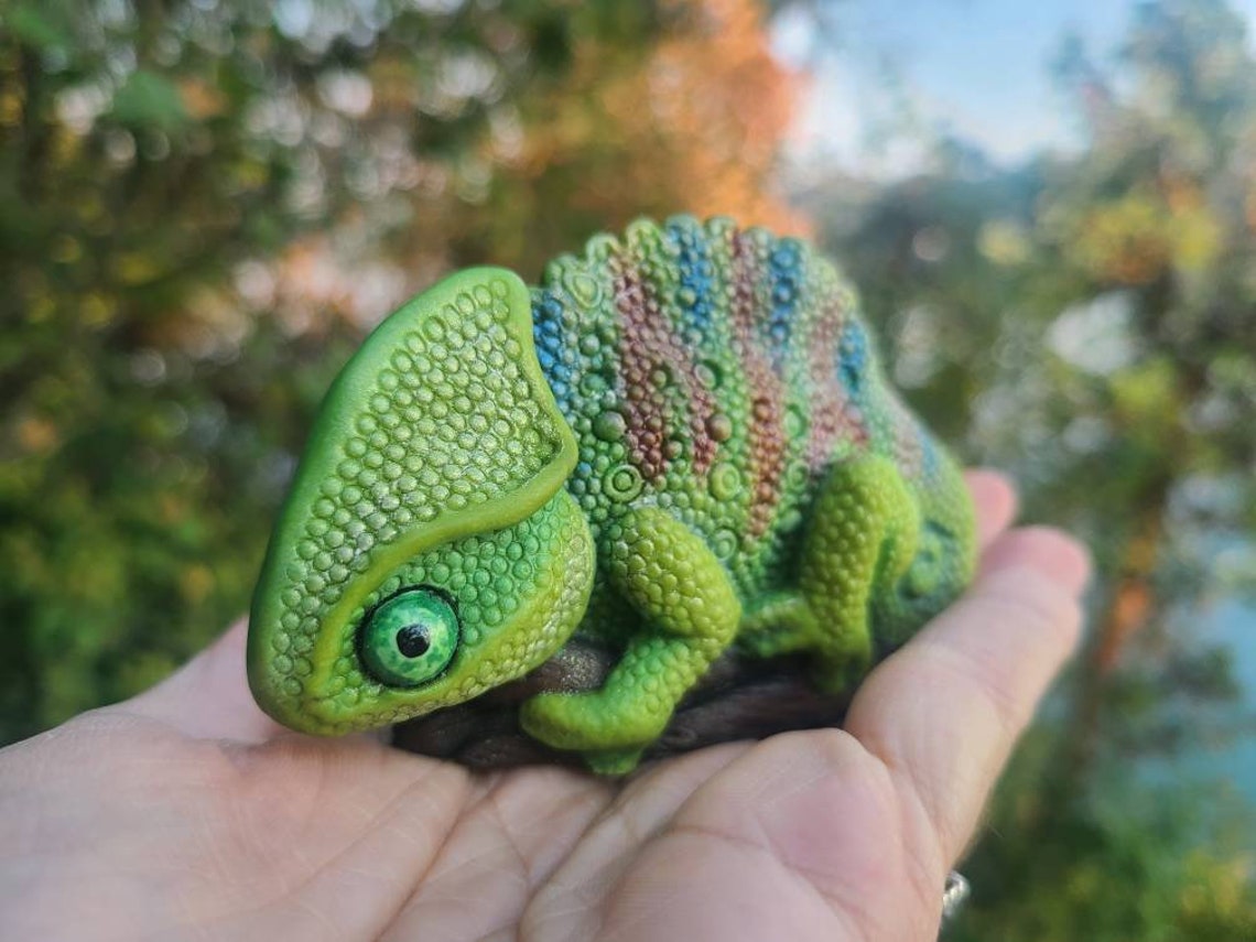3D Chameleon Silicone Mold, Lizard Craft Mold - Etsy