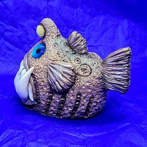 Angler Fish Silicone Mold Fish 3d Mold Epoxy Resin Mold Ocean Animal ...