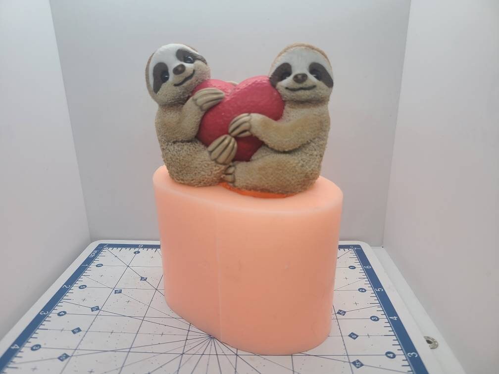 Sloths in Love Silicone Mold - Soap, Candle, Cement, Plastic - Etsy