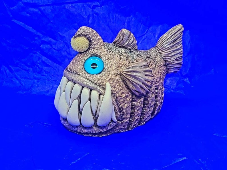 Angler Fish Silicone Mold Fish 3d Mold Epoxy Resin Mold Ocean - Etsy