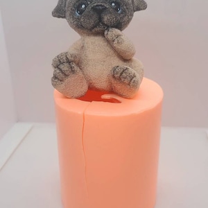 Dog Silicone Mold Pug Silicone Mold Cute Puppy Mold Silicone Mold for ...