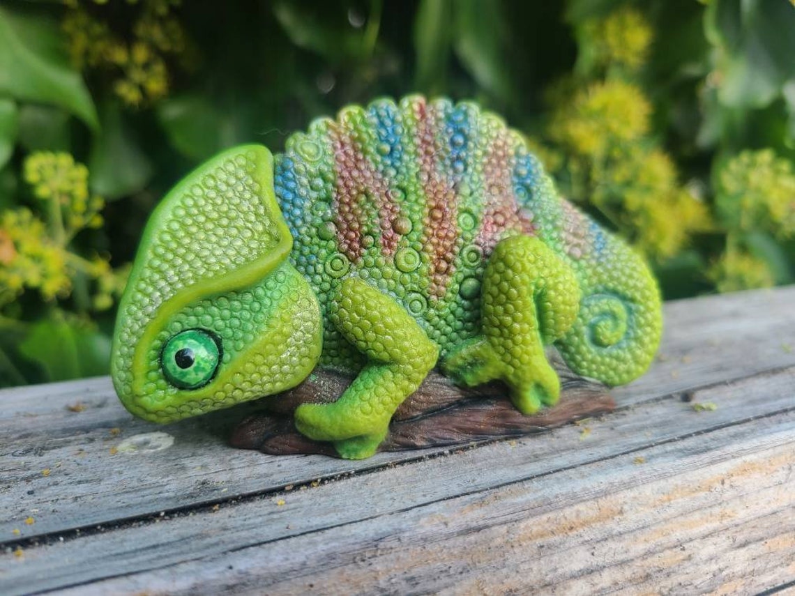 Chameleon Mold Lizard Silicone Mold Yard Decor Mold 3d - Etsy