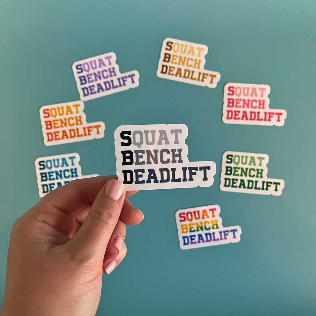 SBD | Squat Bench Deadlift Sticker - Etsy