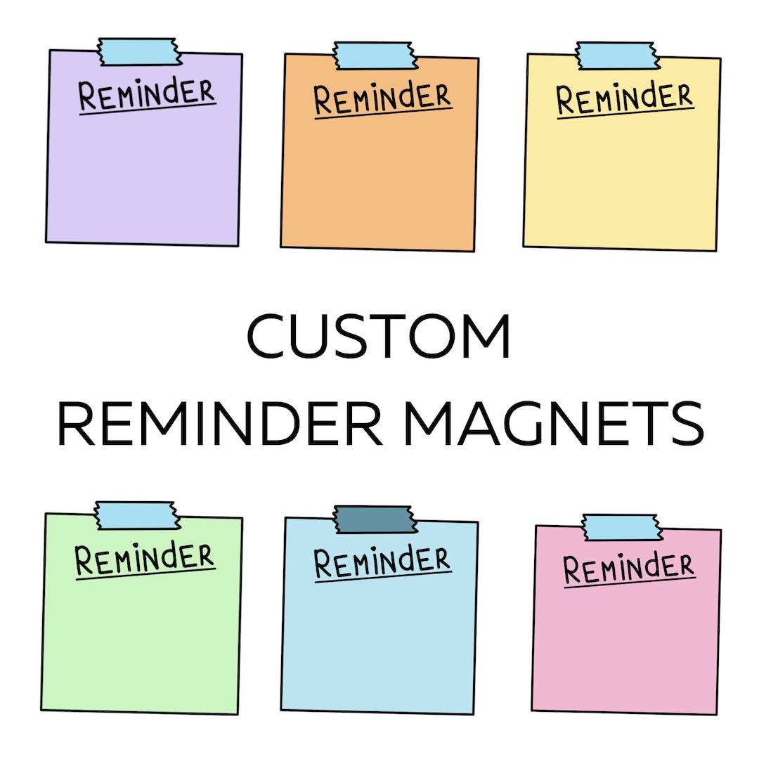 CUSTOM Mental Health Reminder Magnet - Etsy