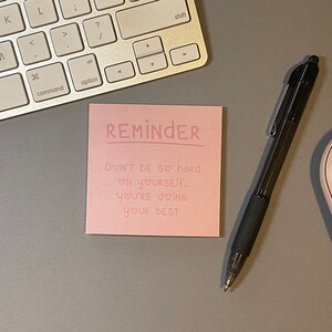 Mental Health Reminder Sticky Notes | Notepads | Colourful Sticky Notes ...