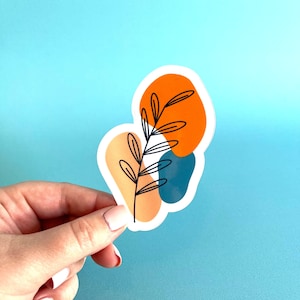 Clear Line Art Sticker | Abstract Art Sticker | See Through Sticker - Etsy