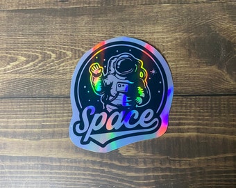 Holographic Planet Sticker - Etsy