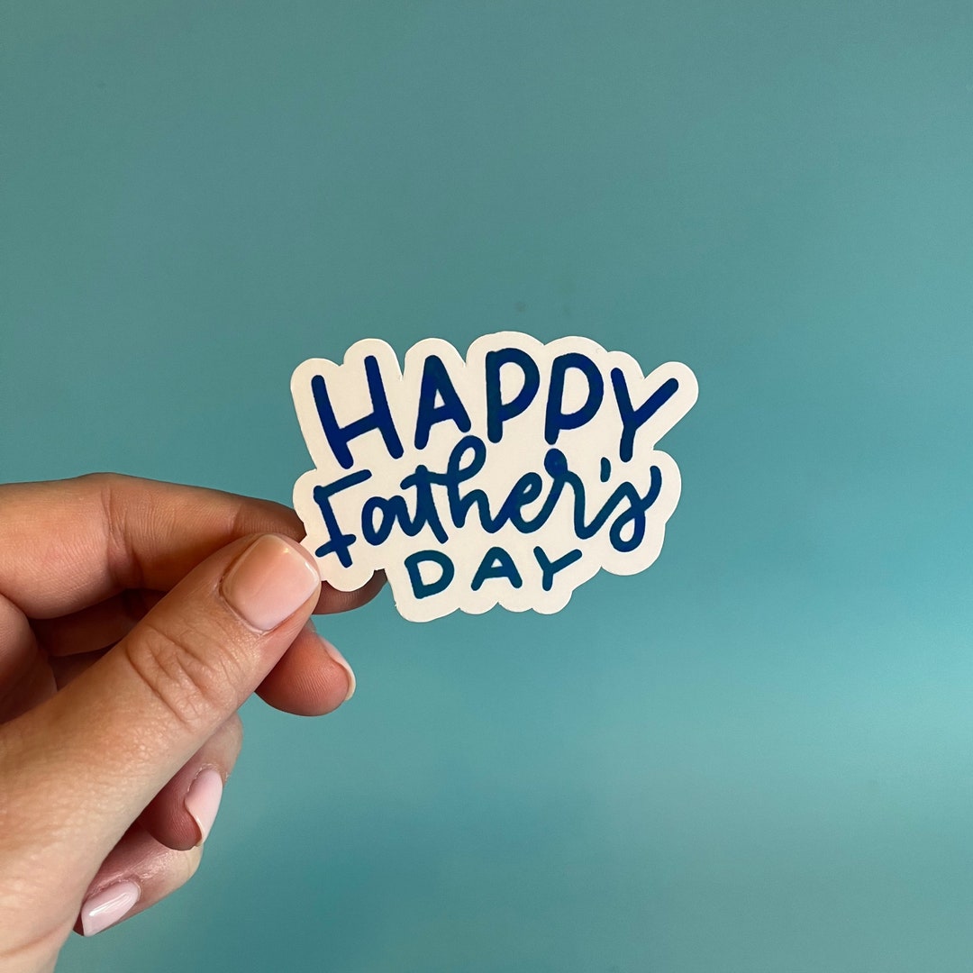 Happy Father's Day Sticker - Etsy
