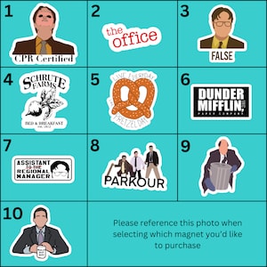 The Office MAGNETS | Dunder Mifflin Magnet | Schrute Farms Magnet ...