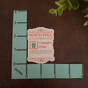Gift Tags From Santa | North Pole Express Gift Tag | Nice List Delivery ...