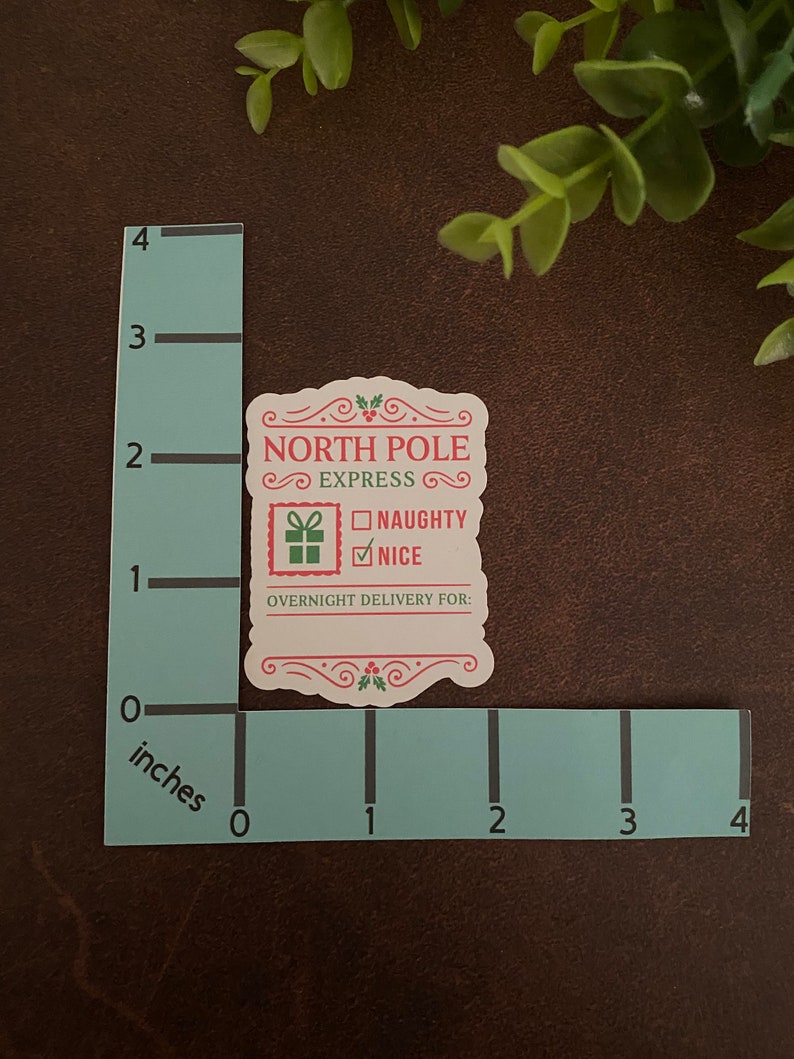 Gift Tags From Santa | North Pole Express Gift Tag | Nice List Delivery ...