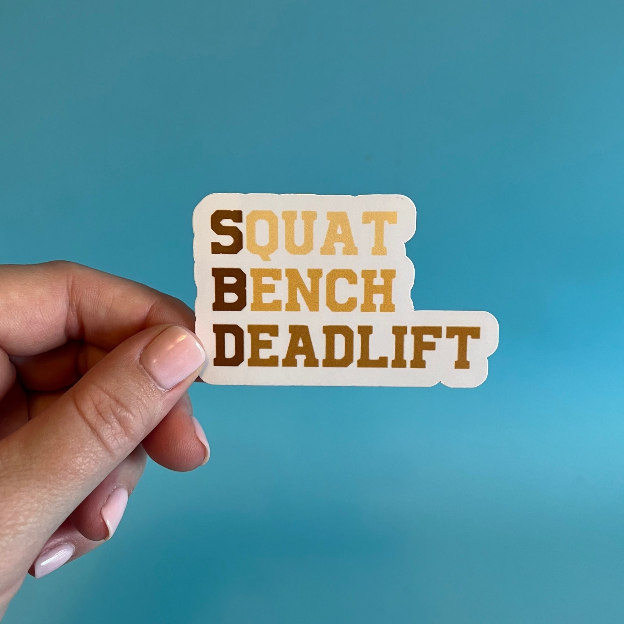 SBD | Squat Bench Deadlift Sticker - Etsy