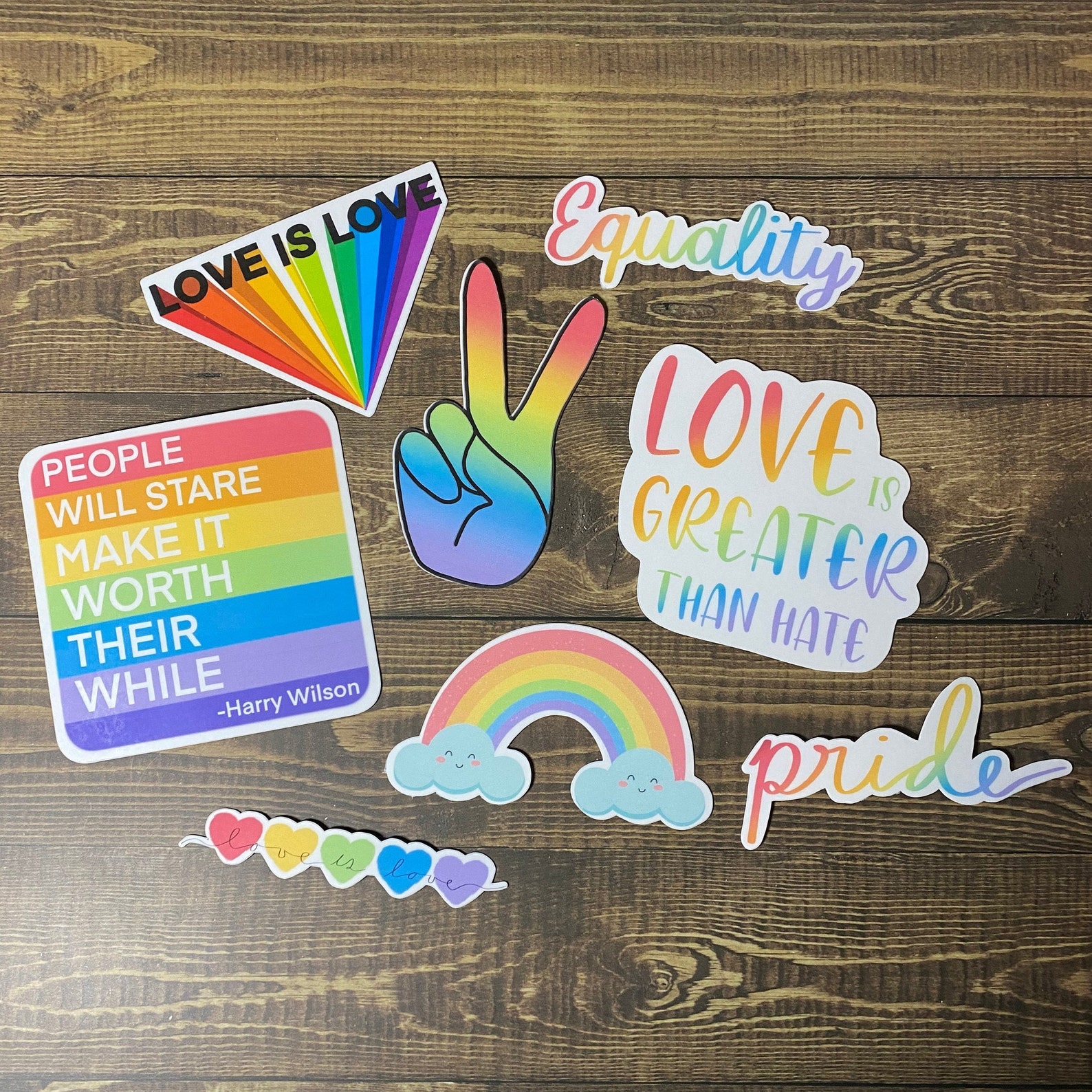 Pride Sticker Pack / LGBTQ Sticker Pack / Donation to All - Etsy