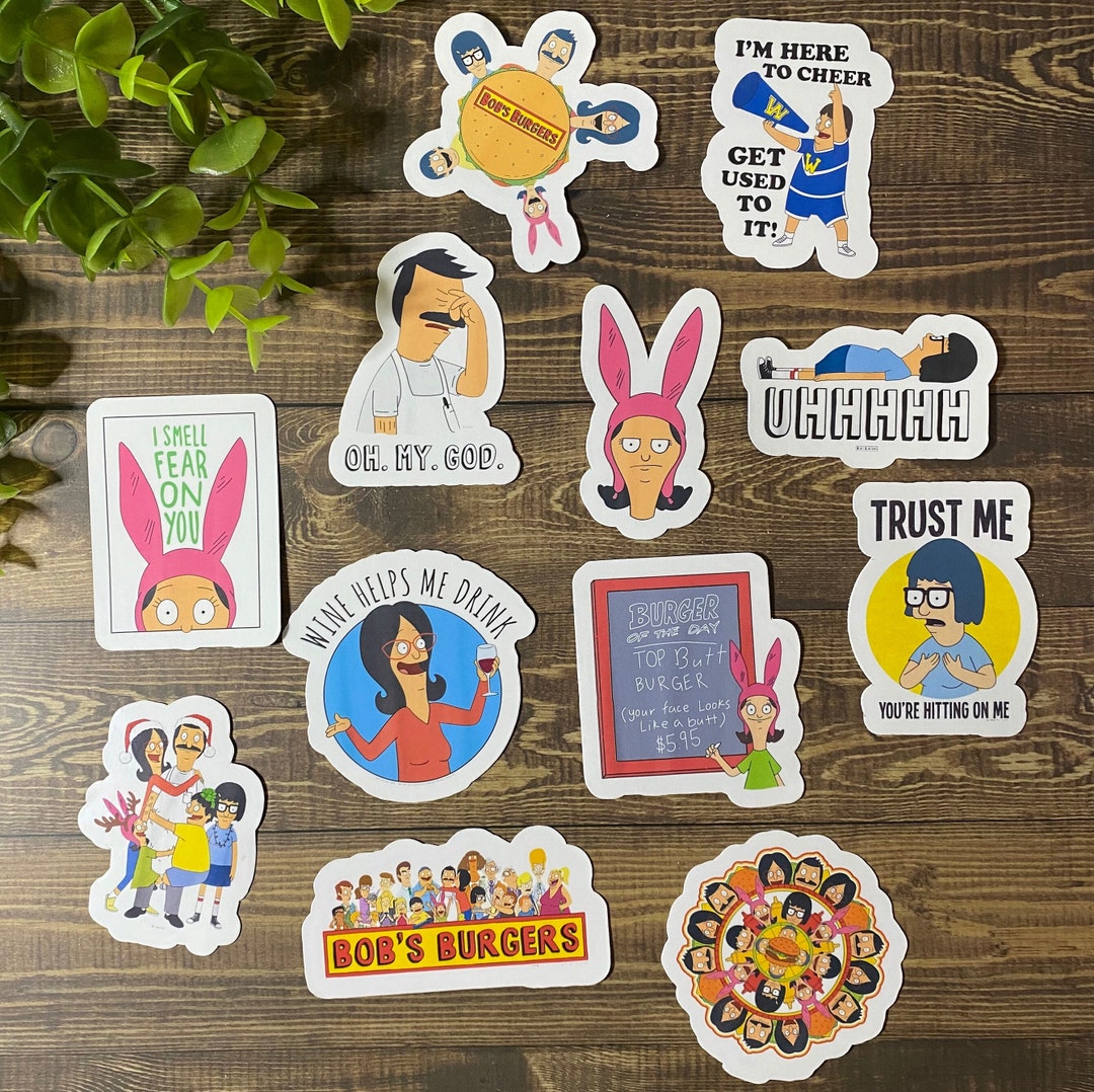 Bobs Burgers Stickers Bobs Burgers Inspired Stickers Tina Belcher