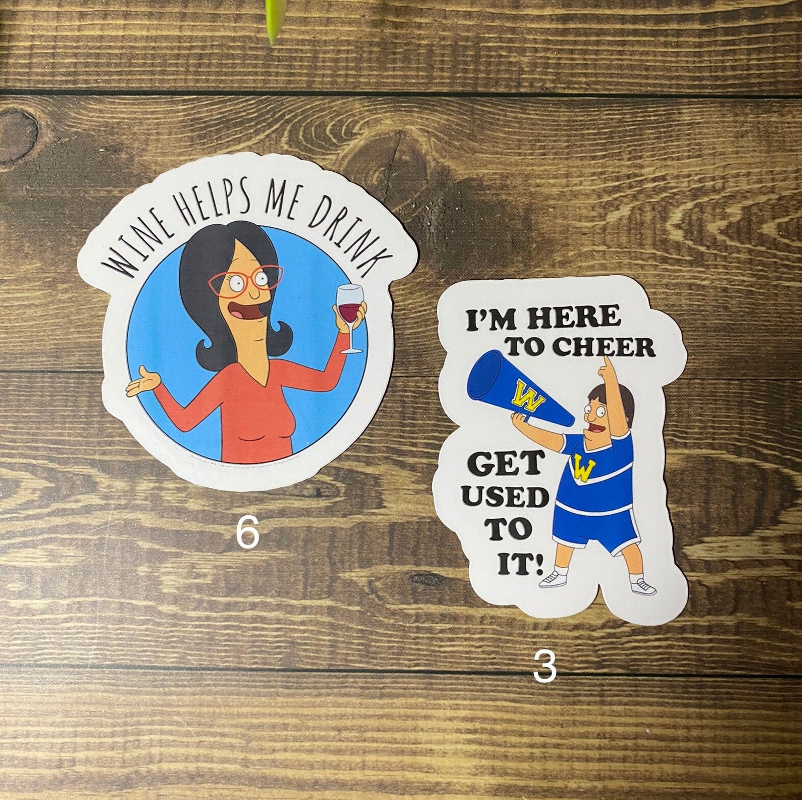 Bob's Burgers Stickers / Bobs Burgers Inspired Stickers / - Etsy