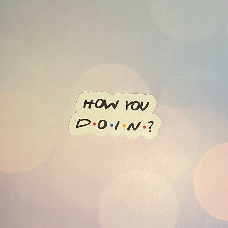 Friends Themed Sticker Pack Friends Tv Show Pivot Sticker - Etsy