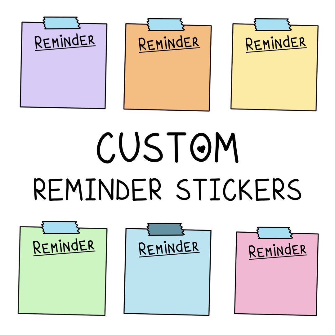 CUSTOM Mental Health Reminder Stickers - Etsy