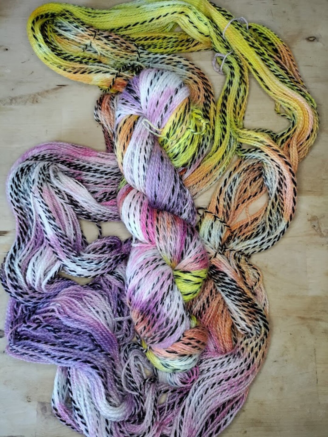 Hand Dyed Yarn Sunset / Laine Teinte à La Main Coucher De Soleil / Size ...