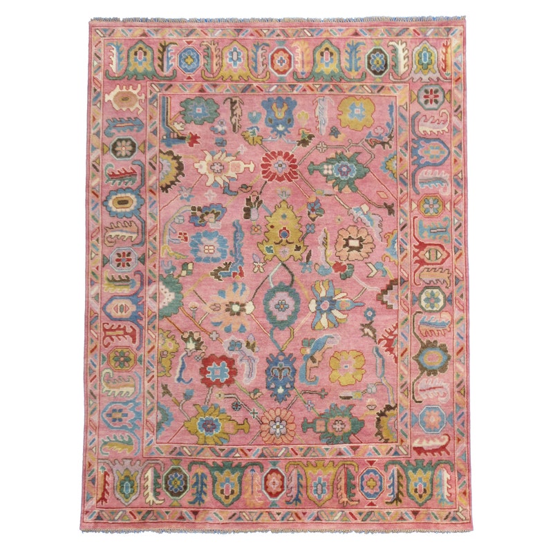 Pink Oushak Rug - Etsy