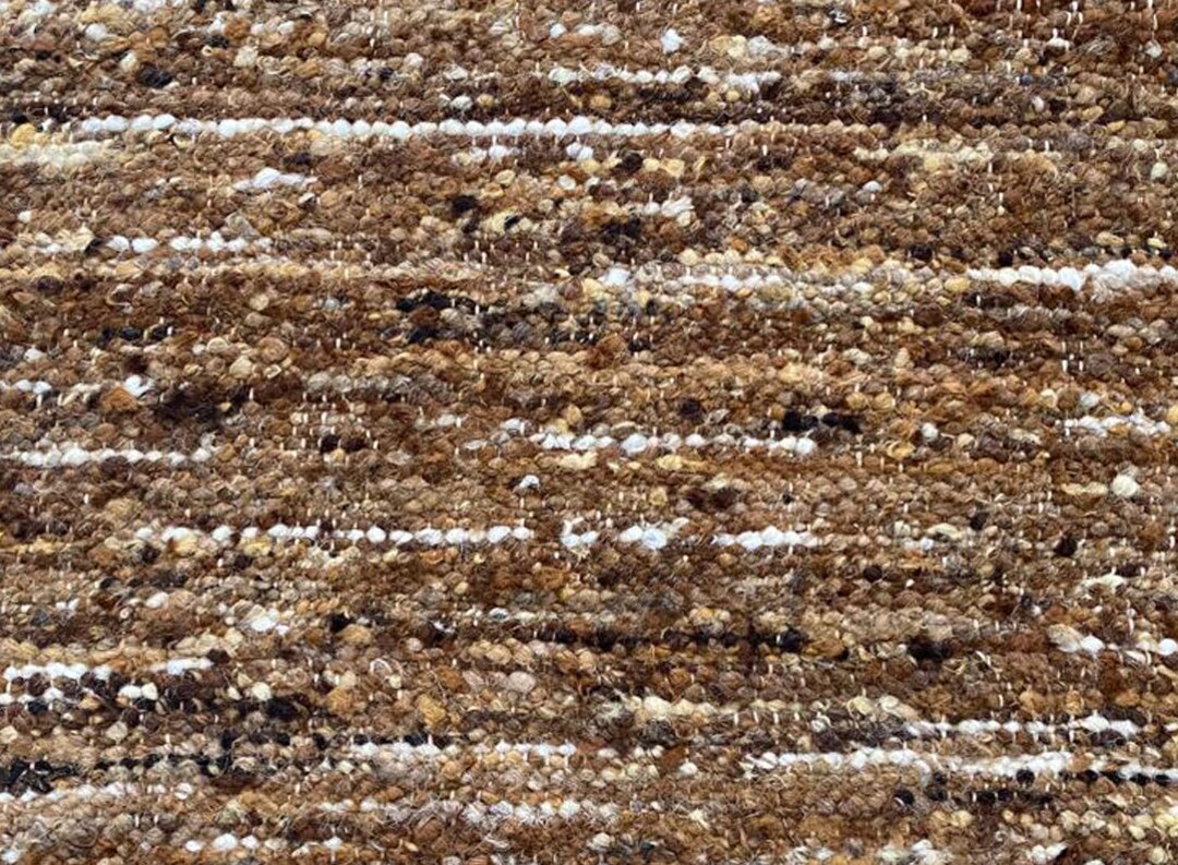 Light-brown Natural Raw Wool Flatweave Hand-knotted Rug - Etsy
