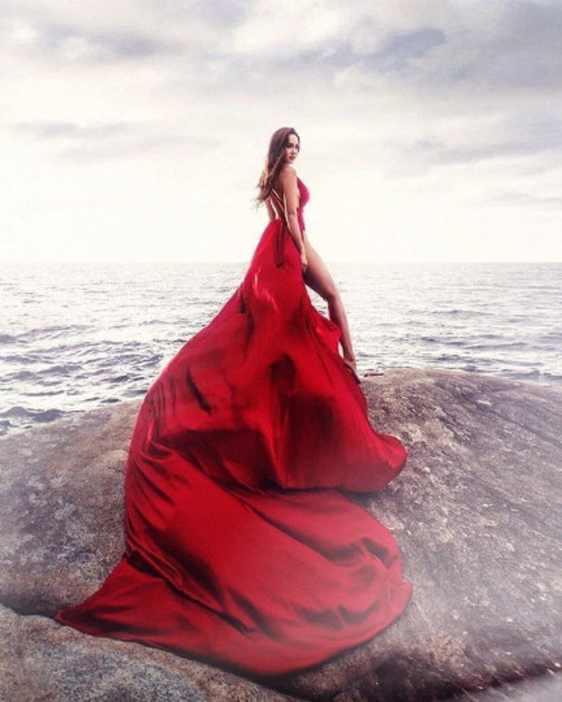 Long Flying Dress Flying Dress for Photoshoot Long Train - Etsy