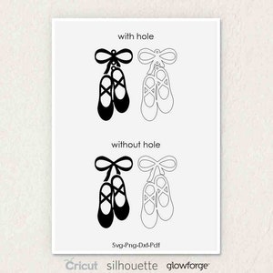 Ballet Shoes Earrings, Ballerina Shoe, Svg Dxf Pdf Png Formats, Cut ...