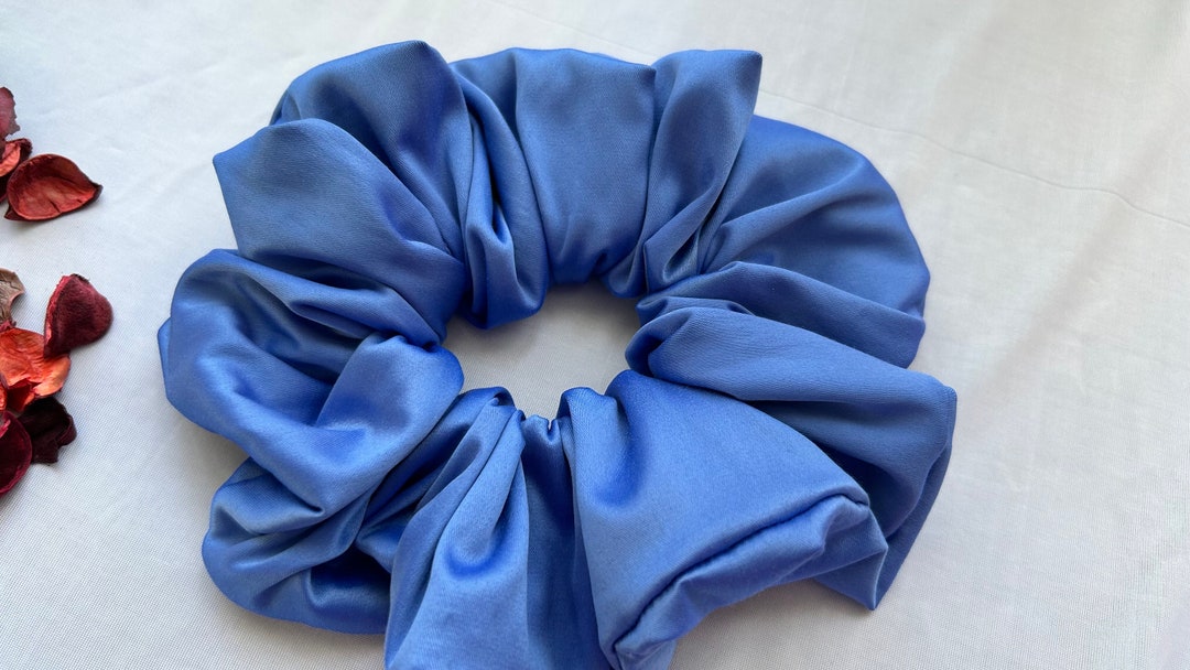Pure Silk Hair Scrunchies for Hair Protection, Mulberry Silk Bun Holder ...
