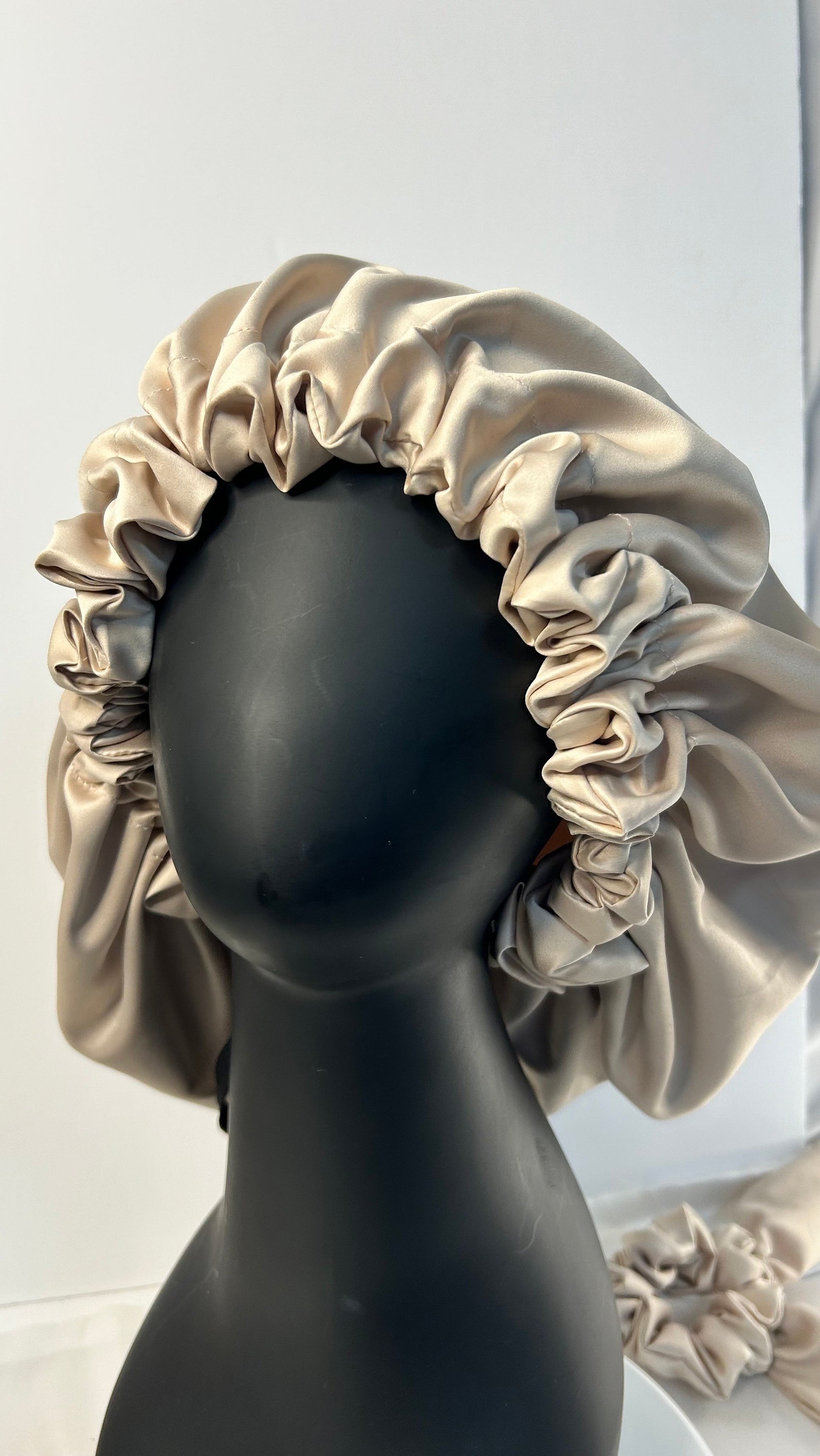 Vegan Silk Heatless Curling Ribbon Set: Overnight Hair Bonnet - Etsy