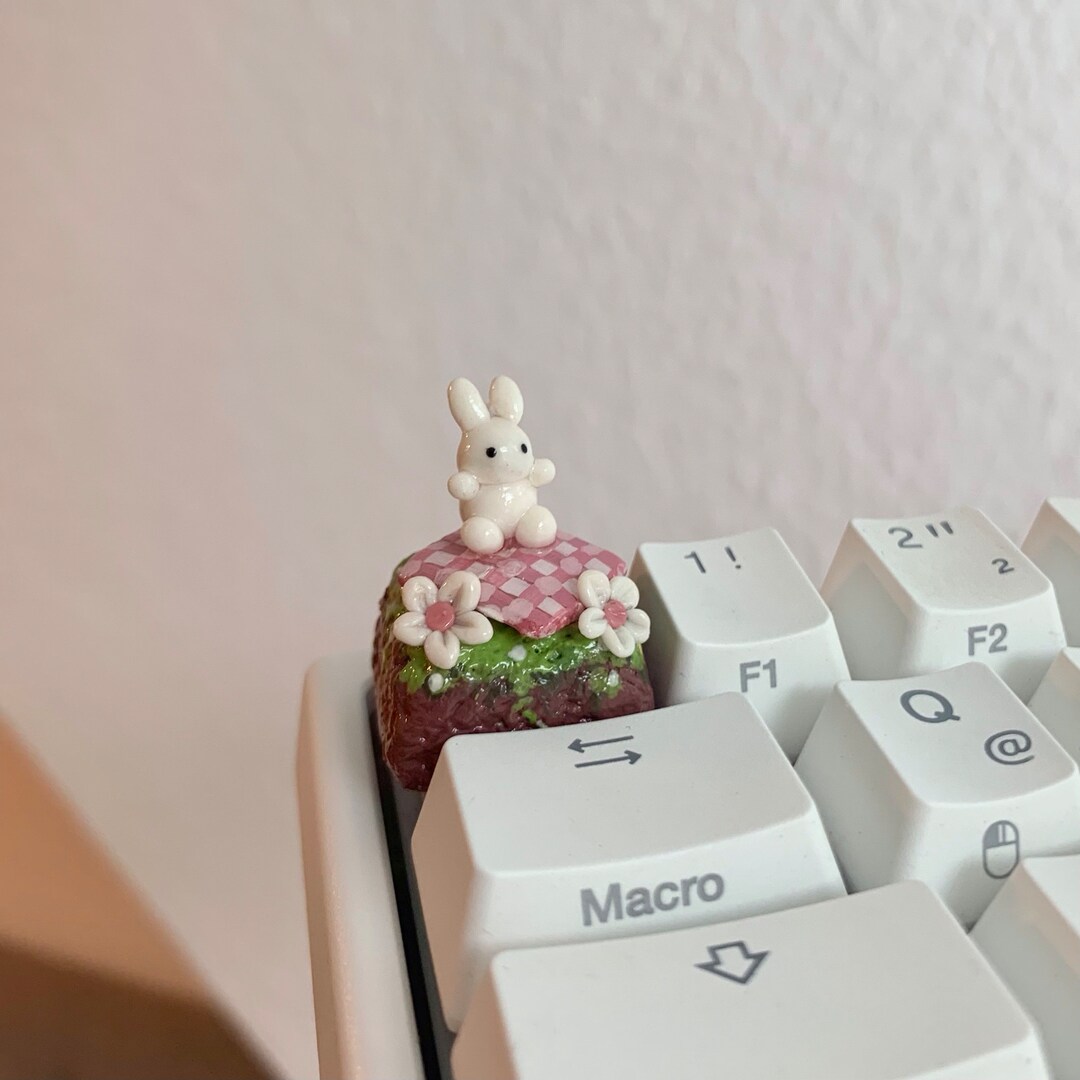 Bunny Picnic Artisan Keycap - Etsy