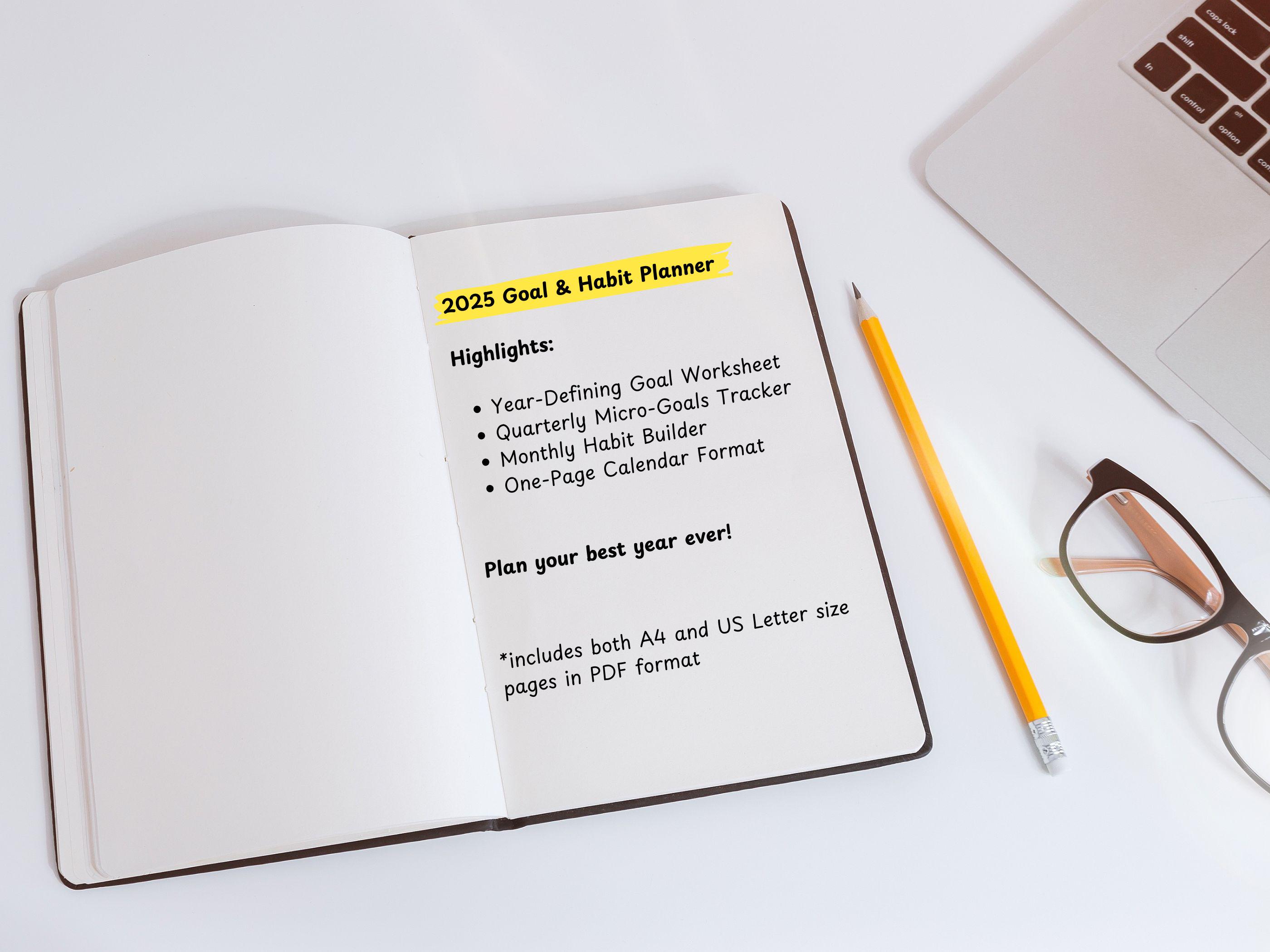 2025 Goal Planner & Calendar - Misogi Method - Goal Setting, Micro ...