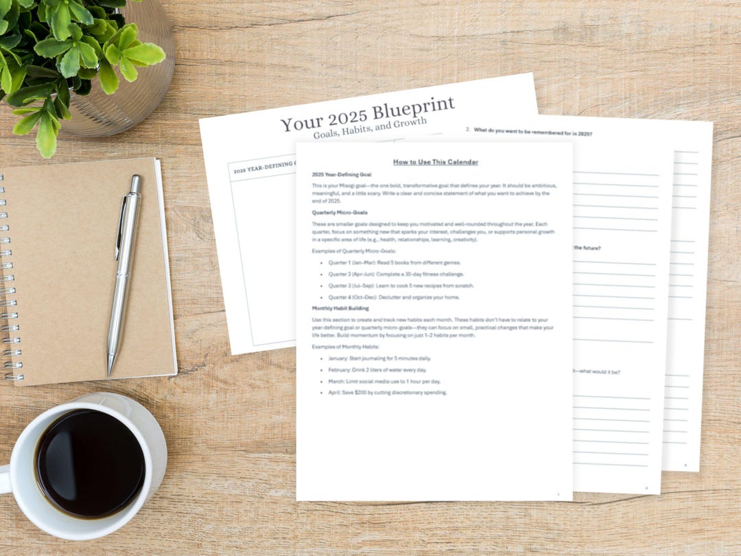 2025 Goal Planner & Calendar - Misogi Method - Goal Setting, Micro ...
