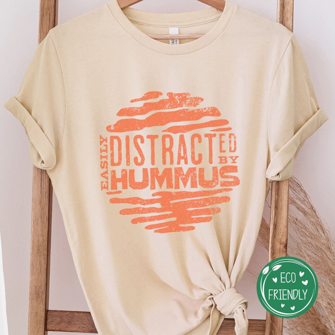 Hummus Food Enthusiast Crewneck, Vegan Friend Foodie Shirt Birthday ...